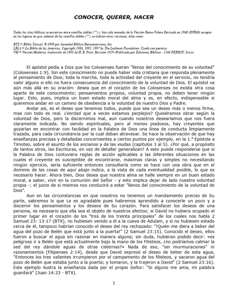 Conocer Querer Hacer - Paul Fuzier | PDF