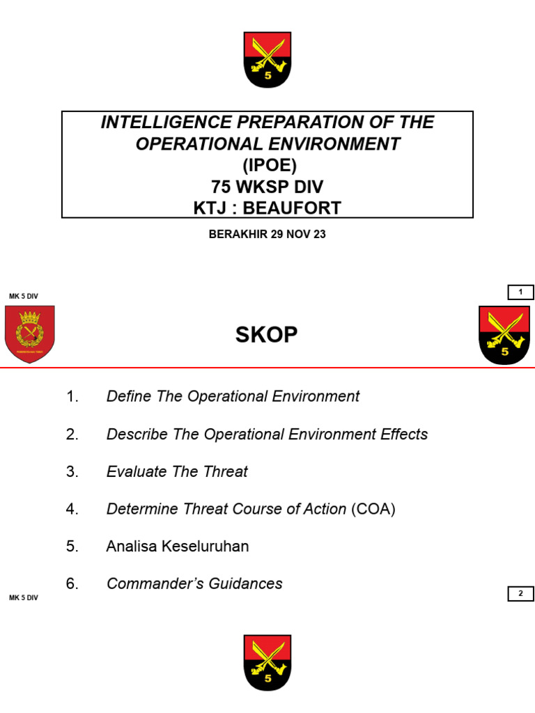 Master Slide Step 1 Ipoe 75 WKSP Div Update | PDF