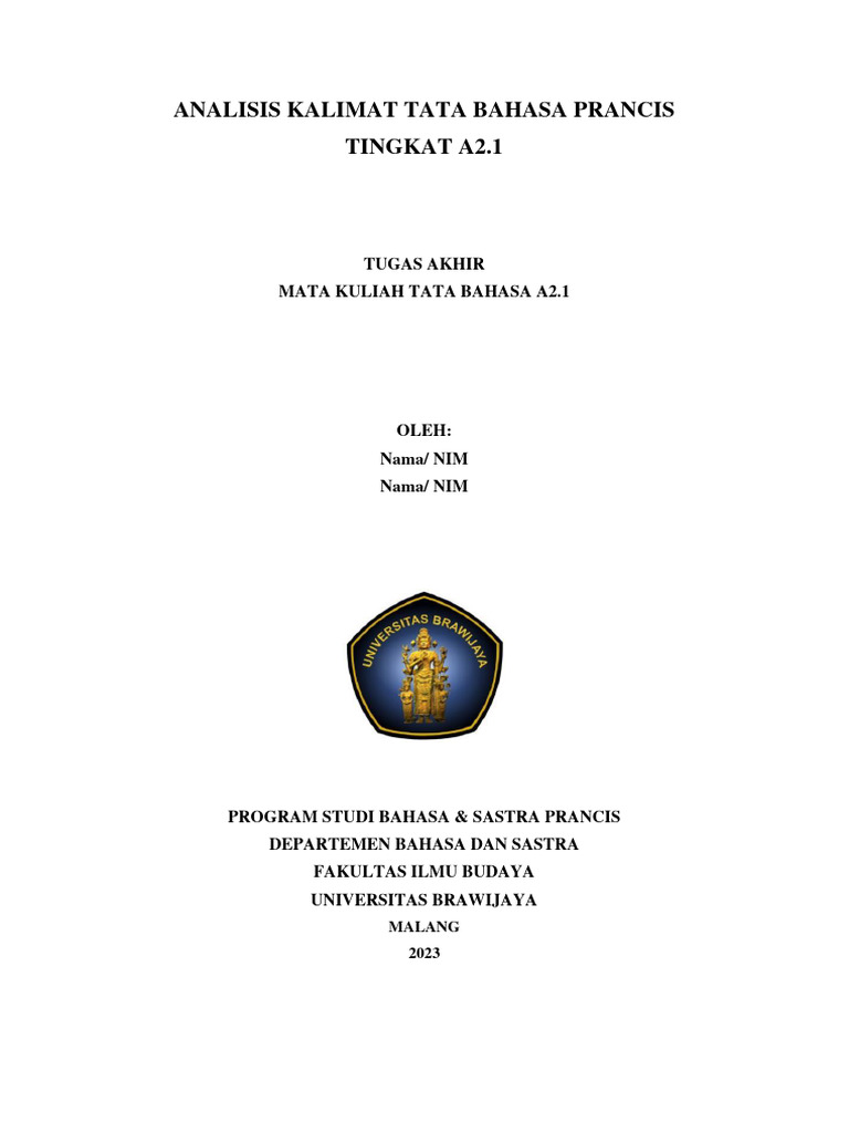 SOAL UAS (Tugas Akhir) Dan Template Laporan | PDF