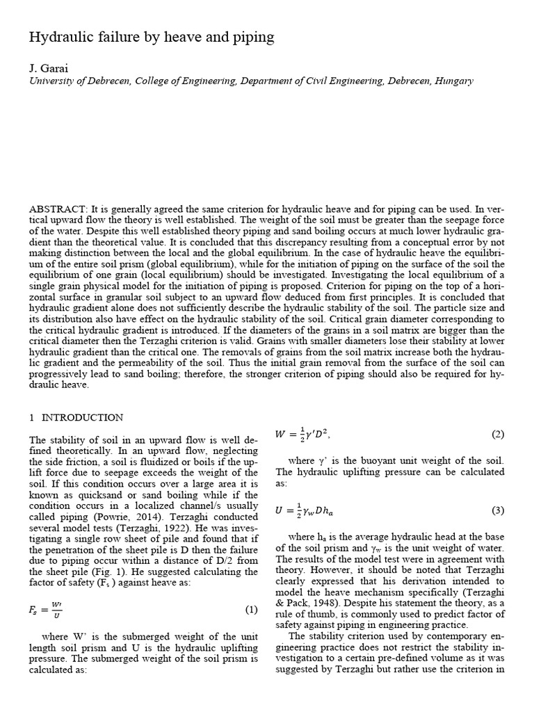 Heave Analysis - 1 | PDF