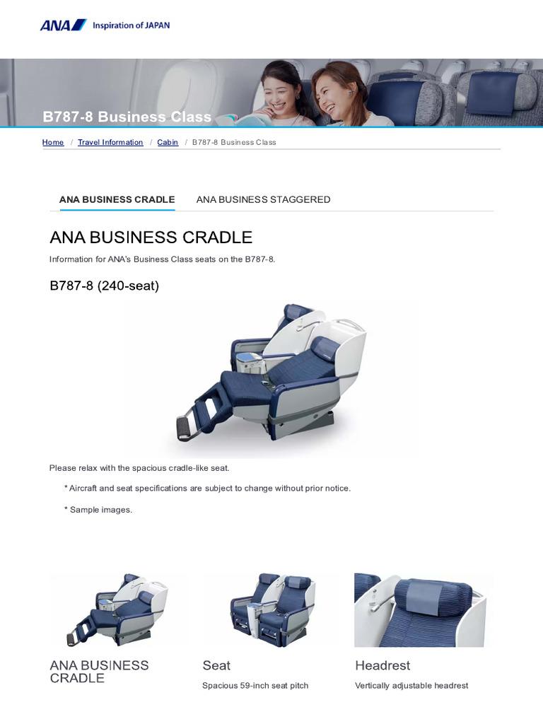 Seat Details for B787-8 (240 seats) Bus.. | PDF