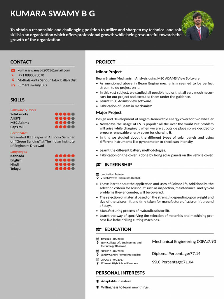 Kumara Swamy B G | PDF
