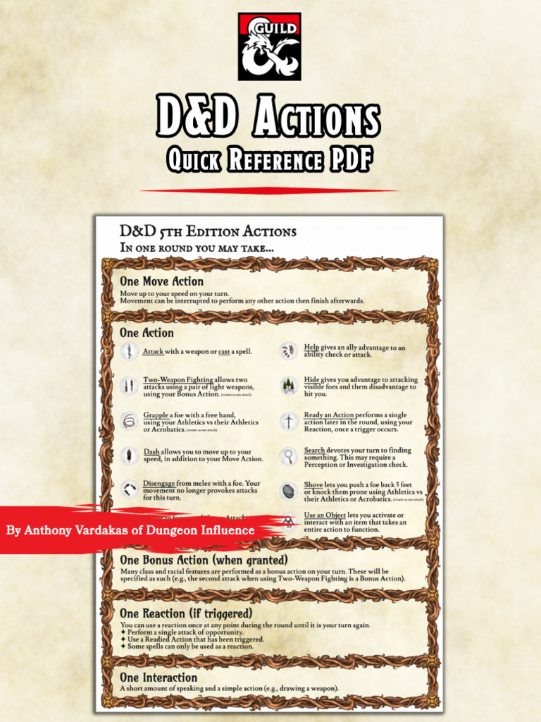 1453821-Guide DnD Actions (1) | PDF