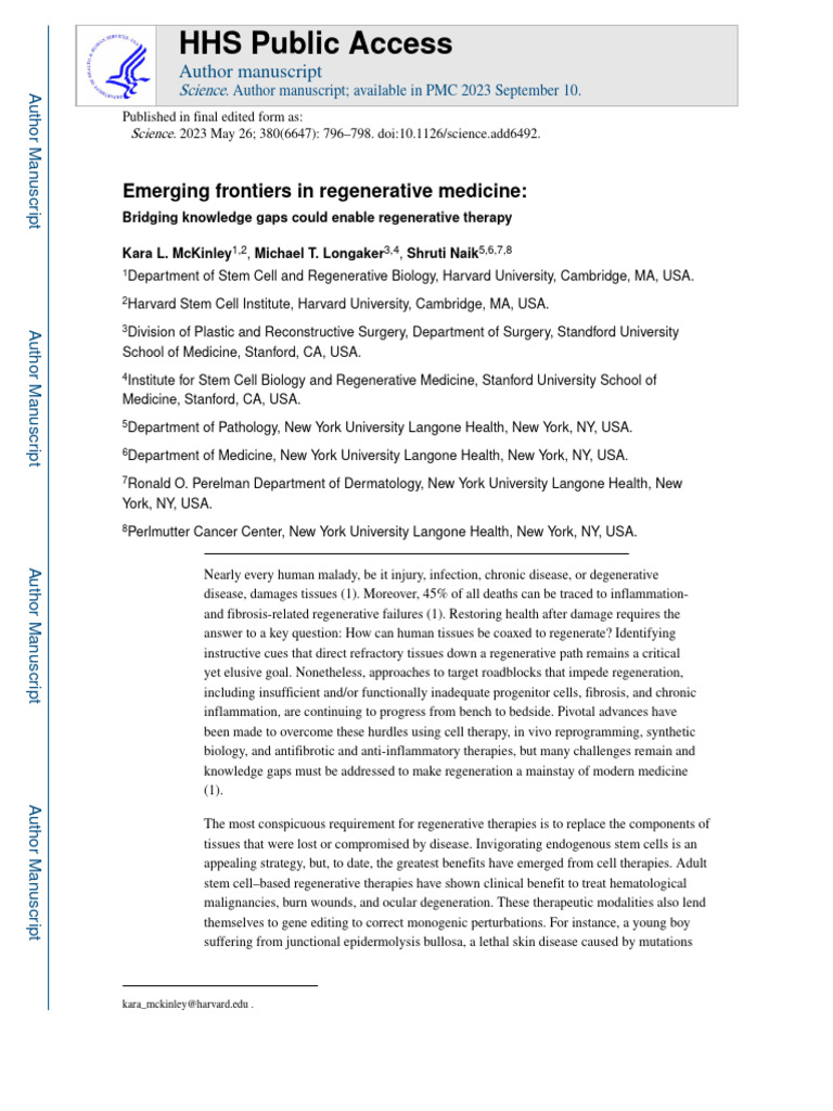McKinley Et Al, Science, 2023 | PDF