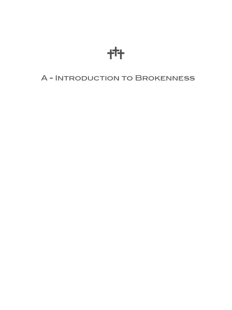 Brokenness - Intro To Brokenness-1 | PDF | God | Jesus