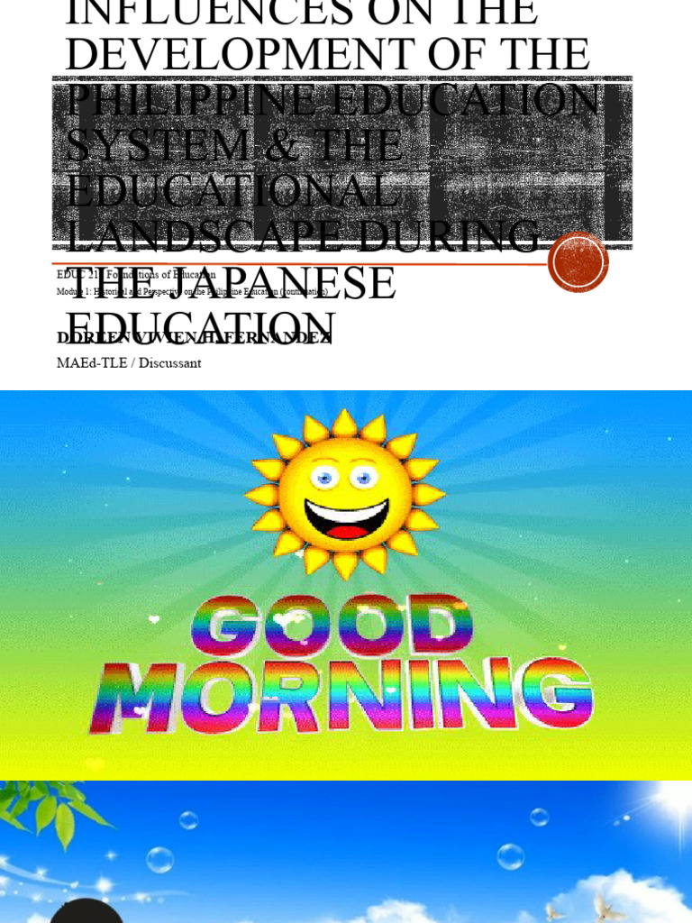 FERNANDEZ Report Educ-212 Module1educsystemduringamericanjapaneseregime | PDF