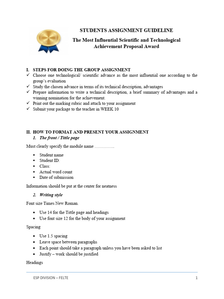 Mid Term Assignment Guideline | PDF