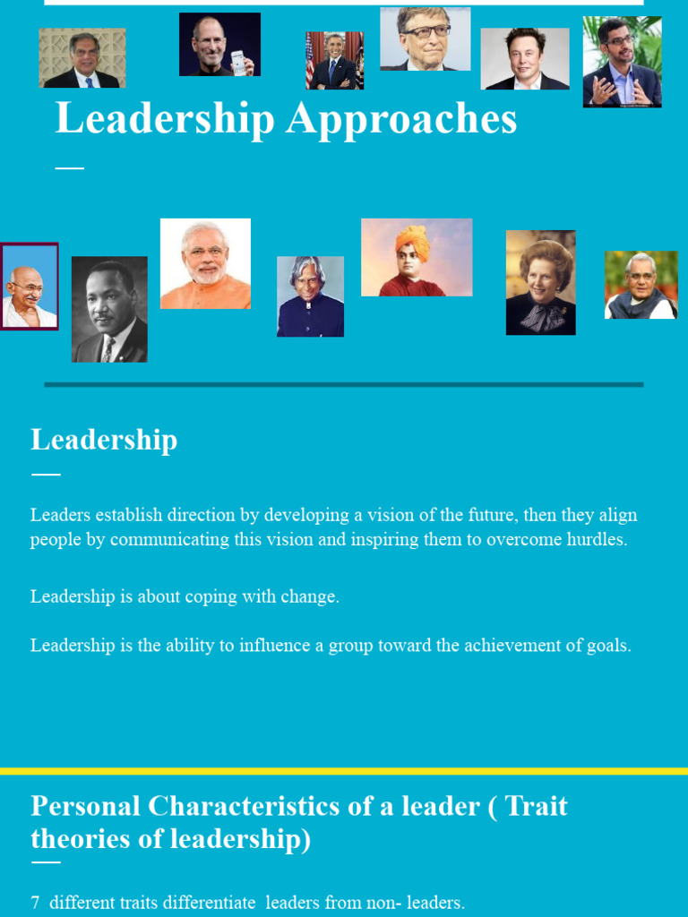 Effective Leadership Approaches Explained | PDF