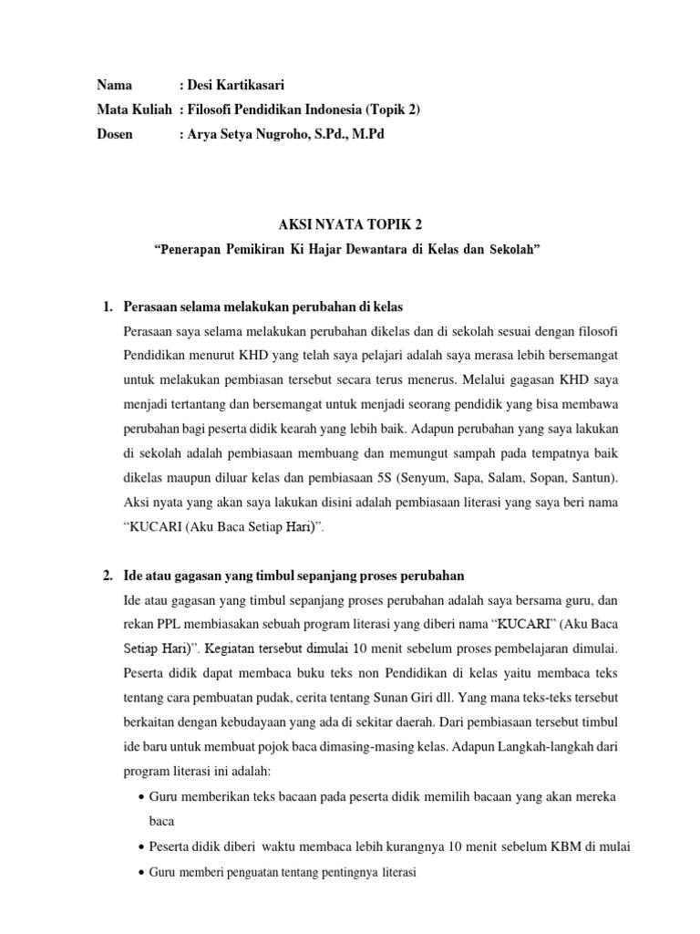 Penerapan KHD di Sekolah | PDF