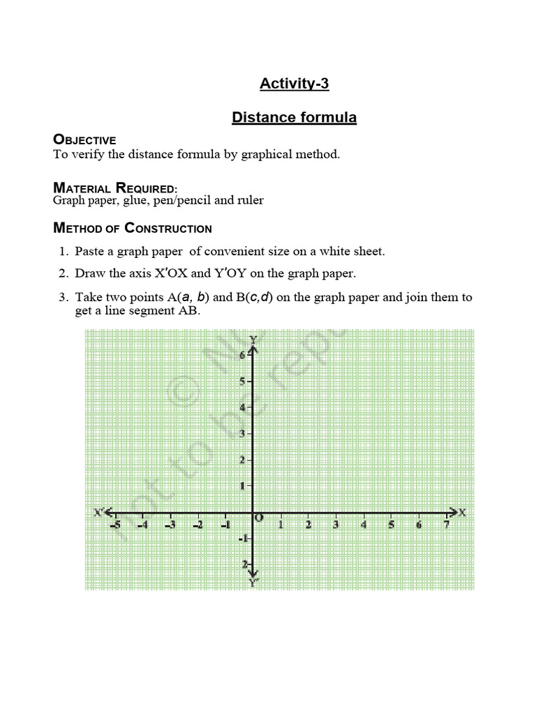 Verify Distance Formula Graphically | PDF | Science & Mathematics ...