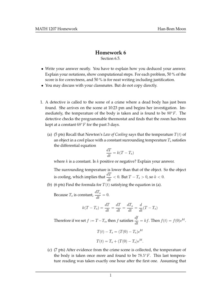 Homework | PDF