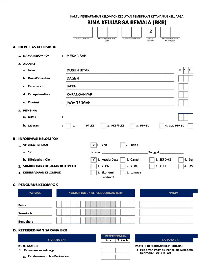 PDF Formulir BKR k0 Dan r1 - Compress | PDF