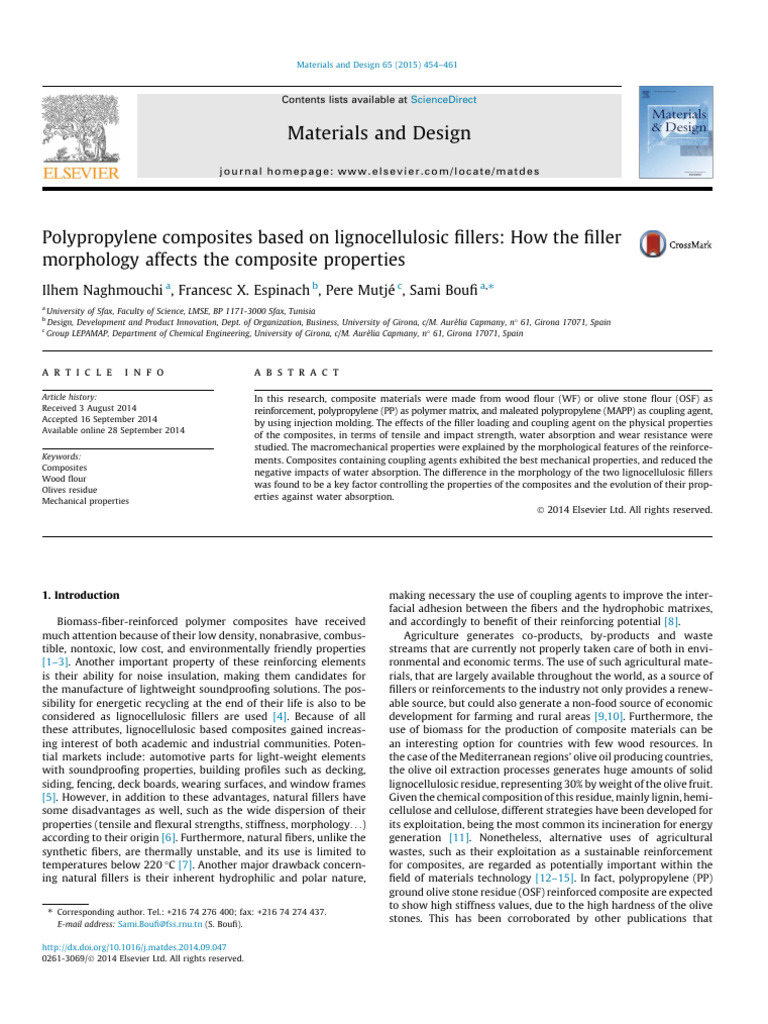 Polypropylene Composites Based On Lignoc | PDF | Composite Material ...