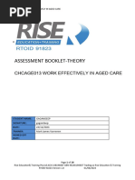 CHCDIS012 Student Assessment Booklet.v1.0 | PDF | Empowerment | Autonomy