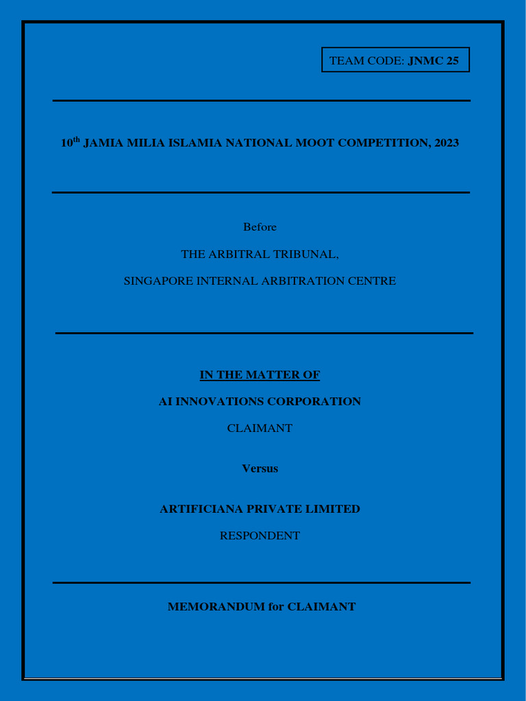 Law Students' Moot Court Guide | PDF | Arbitration | Arbitral Tribunal