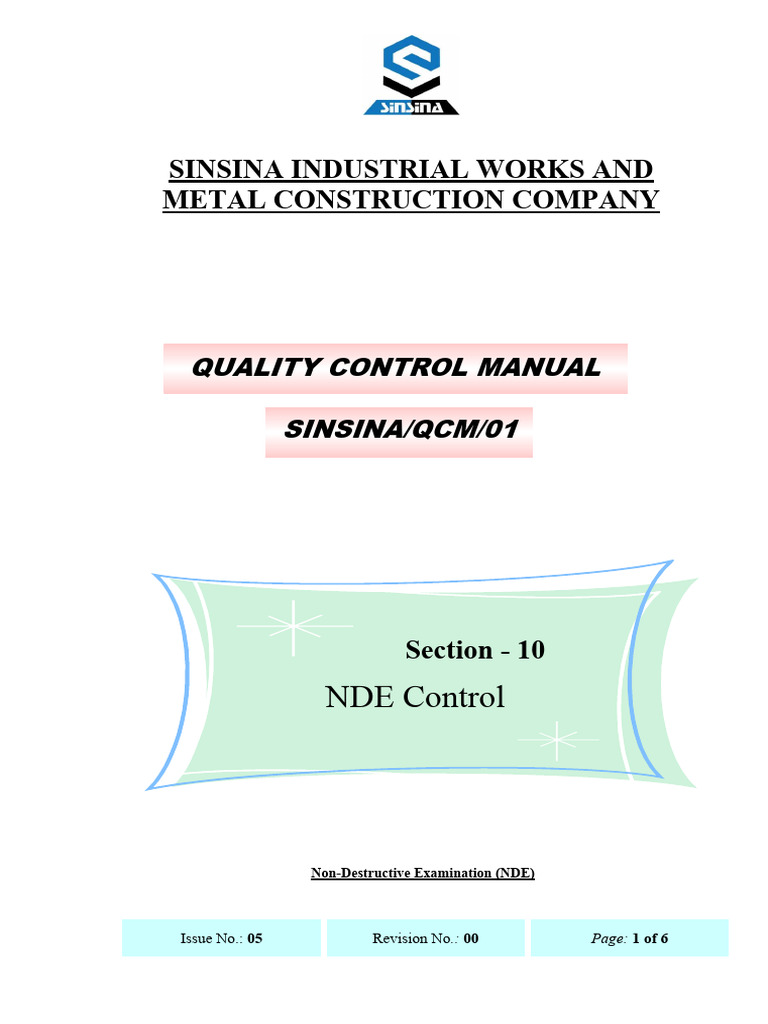 10 NDE Control | PDF