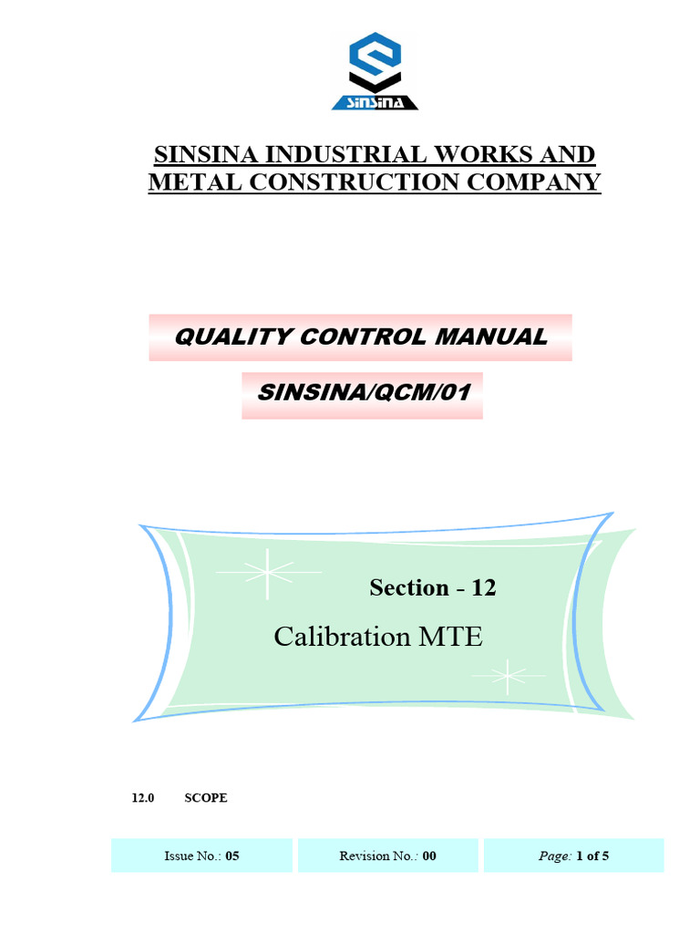 12 Calibration MTE | PDF