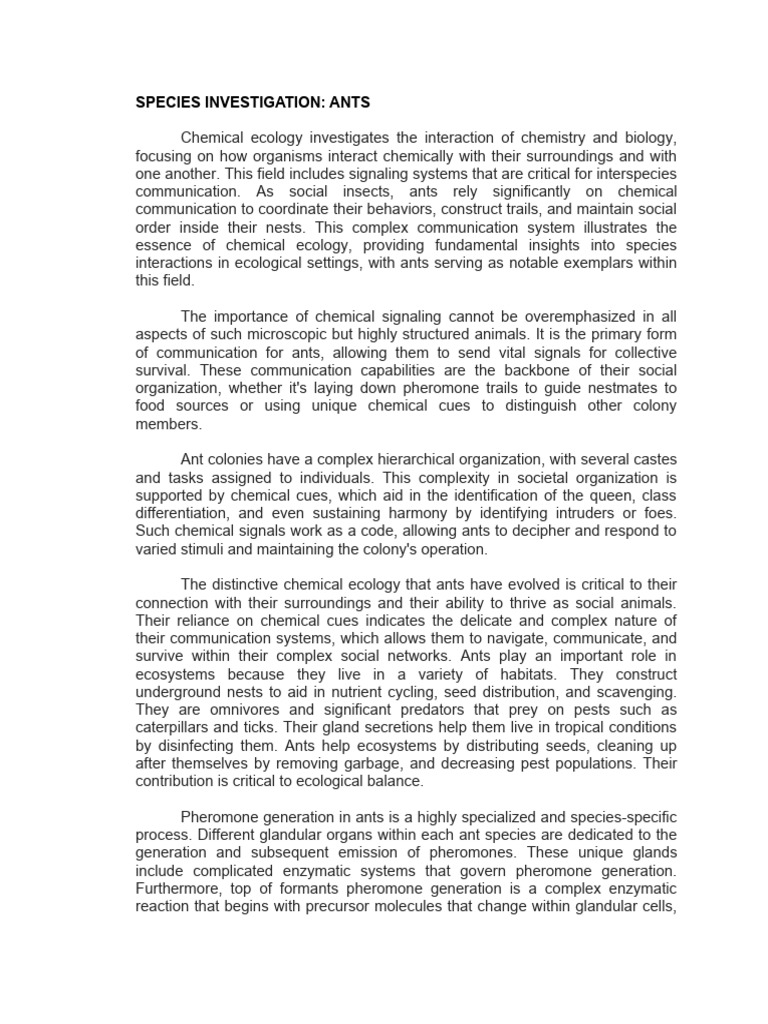 Species Investigation 1 | PDF | Social Science