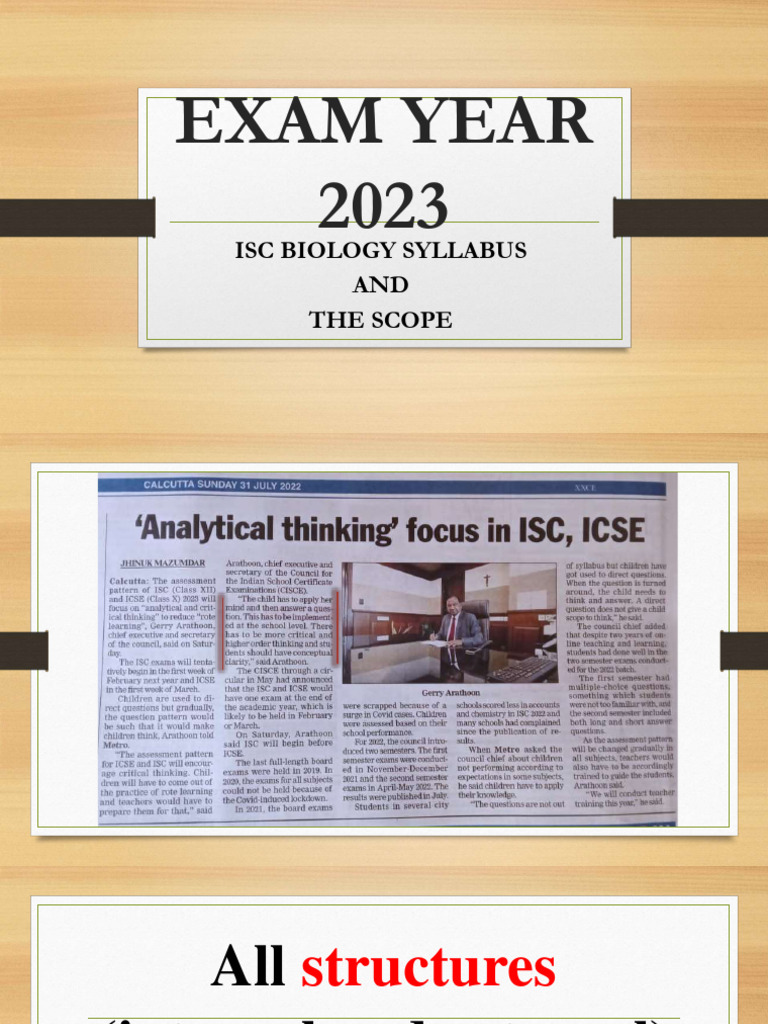 ISC Biology Workshop Sep 2022 051411 | PDF | Science & Mathematics