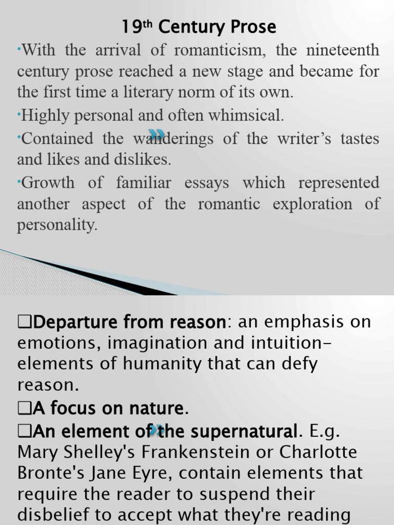 19th Century Prose | PDF | General Fiction