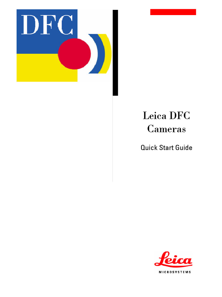 Leica - DFC Camera - Quick Start Guide | PDF