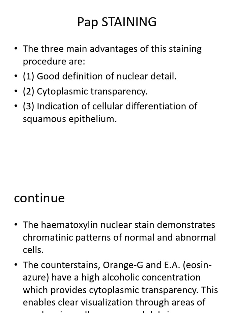 Factors Influencing PAP Staining Results | PDF