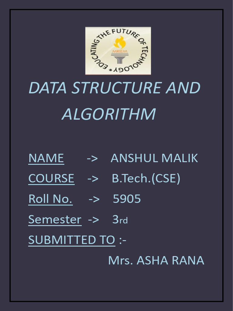Data Structure and Algorithm Anshul | PDF