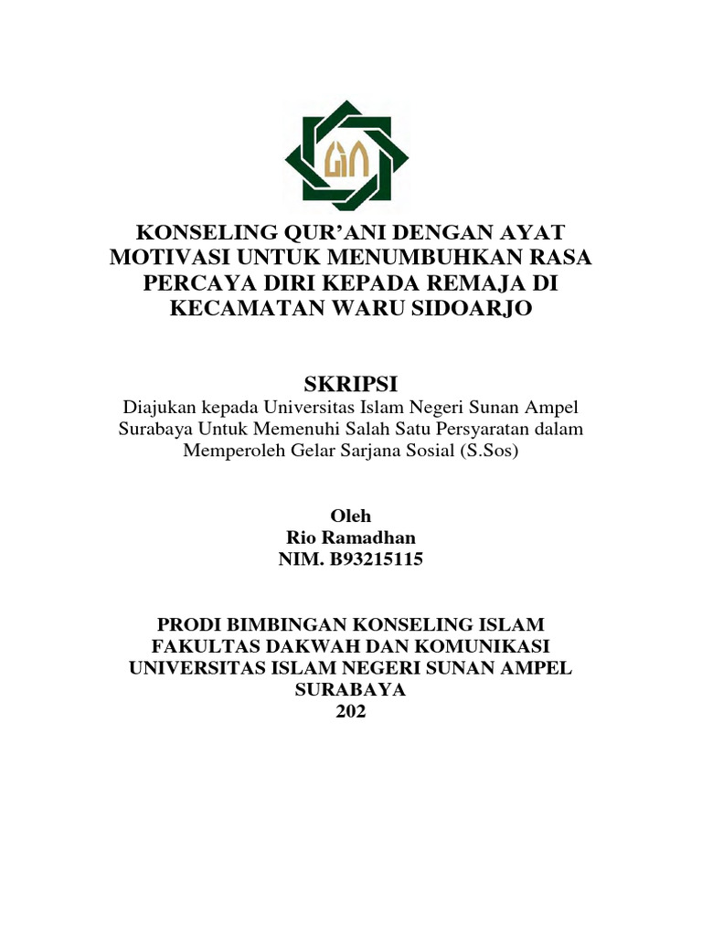 Rio Ramadhan B93215115 | PDF | Karier & Perkembangan