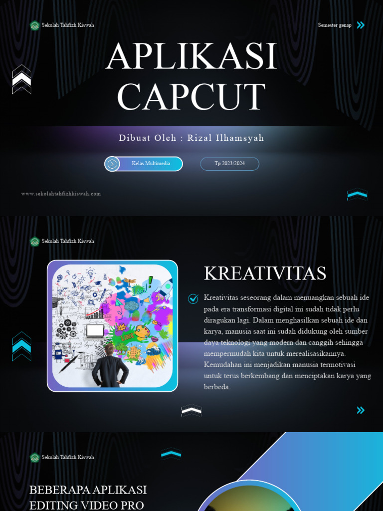 Memahami Aplikasi Capcut - Rizal Ilhamsyah, C.SM | PDF