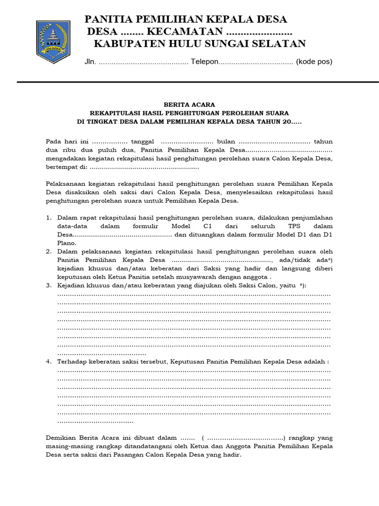 Ba Rapat Pleno DLL | PDF