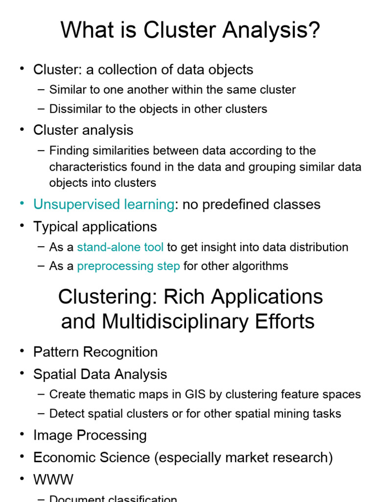 Cluster Analysis: Methods and Applications | PDF | Teaching Methods & Materials