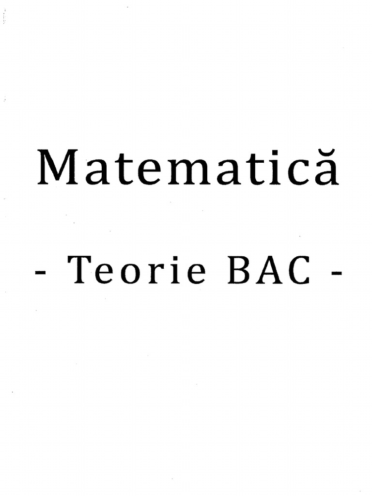 Mate Bac-1 | PDF