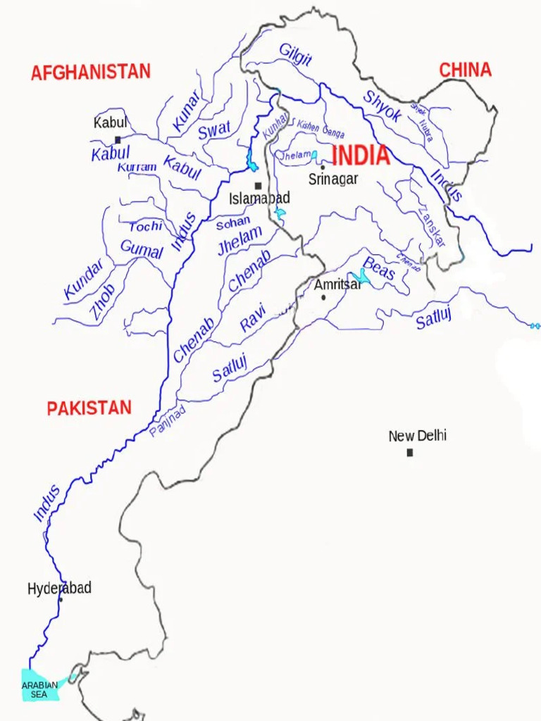 Major-Tributaries-of-Indus-River | PDF