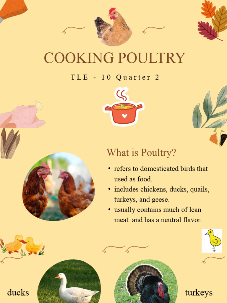 5 TLE Grade 10 2nd Q - (Cooking Poultry) | PDF