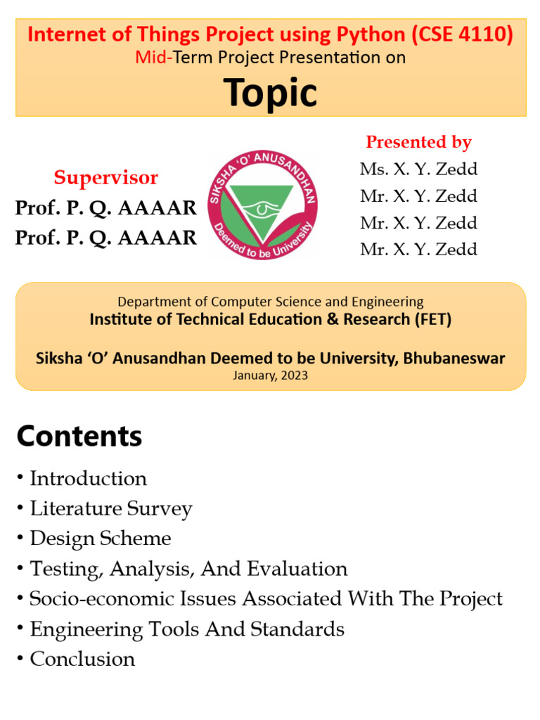 Mid-Term Project Presentation Template | PDF