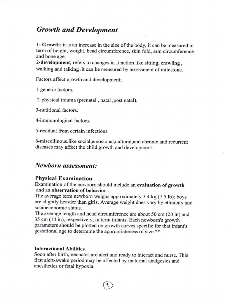 Growth and Development | PDF