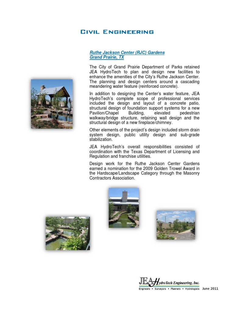 A Collection of Civil Engineering Projects in Texas and Tennessee ...