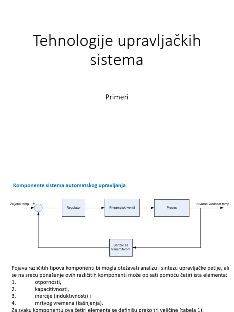 08 TUS Predavanja 2019 07 Primeri | PDF