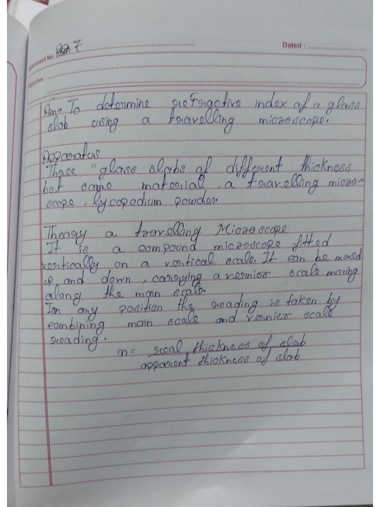 Phy Experiment 7 | PDF