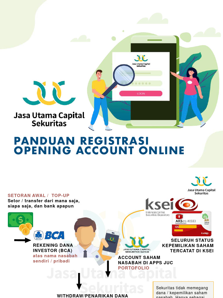 Panduan Pendaftaran Online JUC Sekuritas 2022 | PDF | Pengelolaan Keuangan & Uang