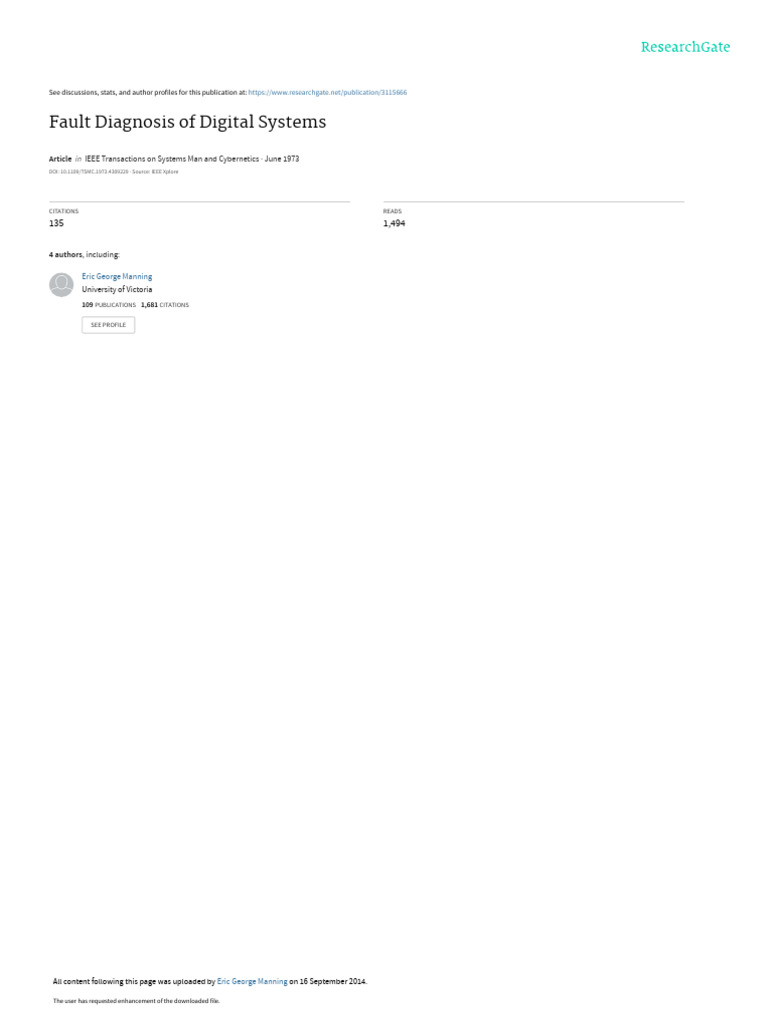Fault_Diagnosis_of_Digital_Systems | PDF | Electrical Network | Digital ...