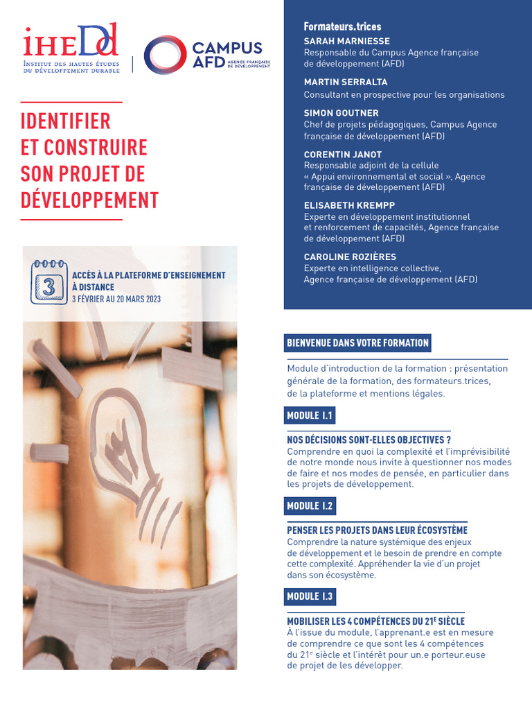 Programme-Identifier Et Construire Son Projet de Développement-3fev ...