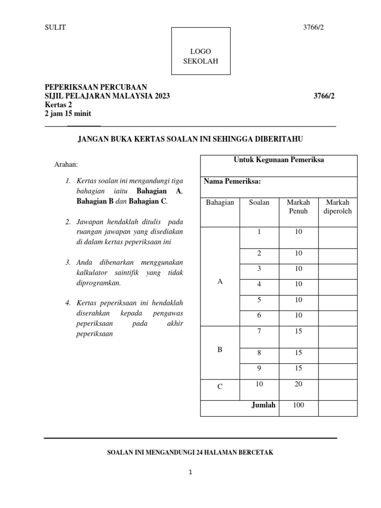 Perniagaan PPC SPM 2023 K2 | PDF