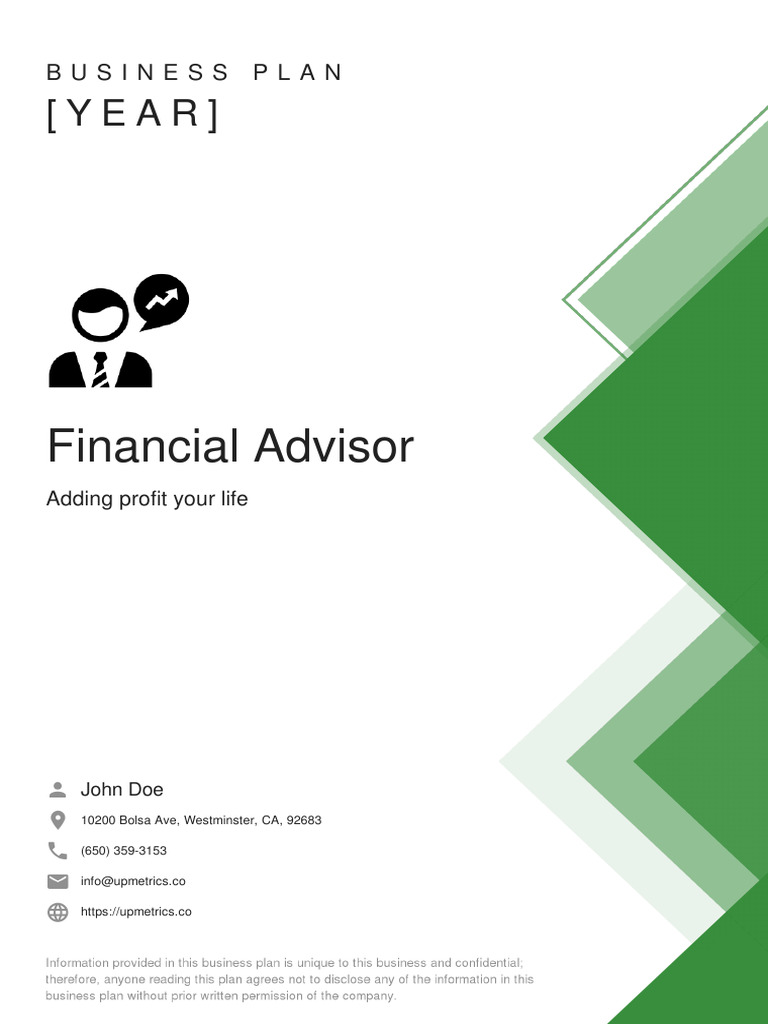 Financial Advisor Business Plan Overview | PDF