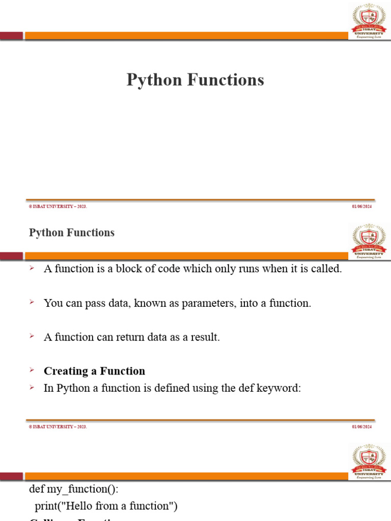 Functions and Classes | PDF
