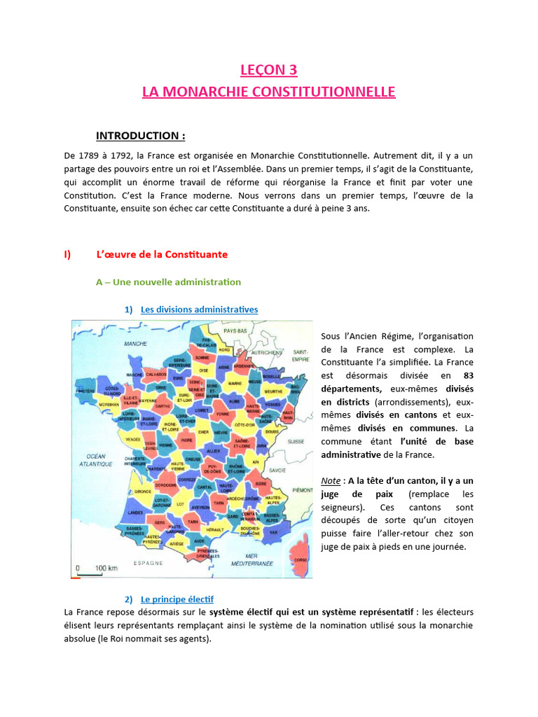 L3 - La Monarchie Constitutionnelle | PDF