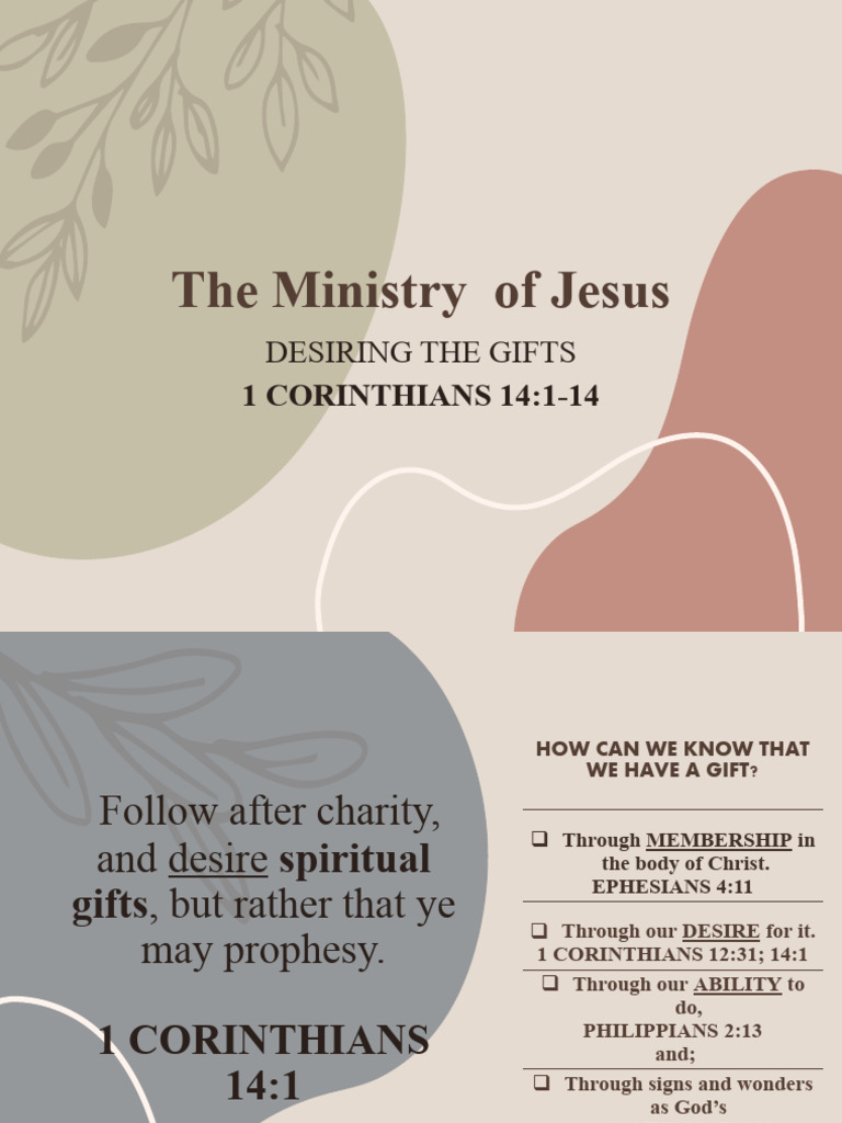 The Ministry of Jesus | PDF