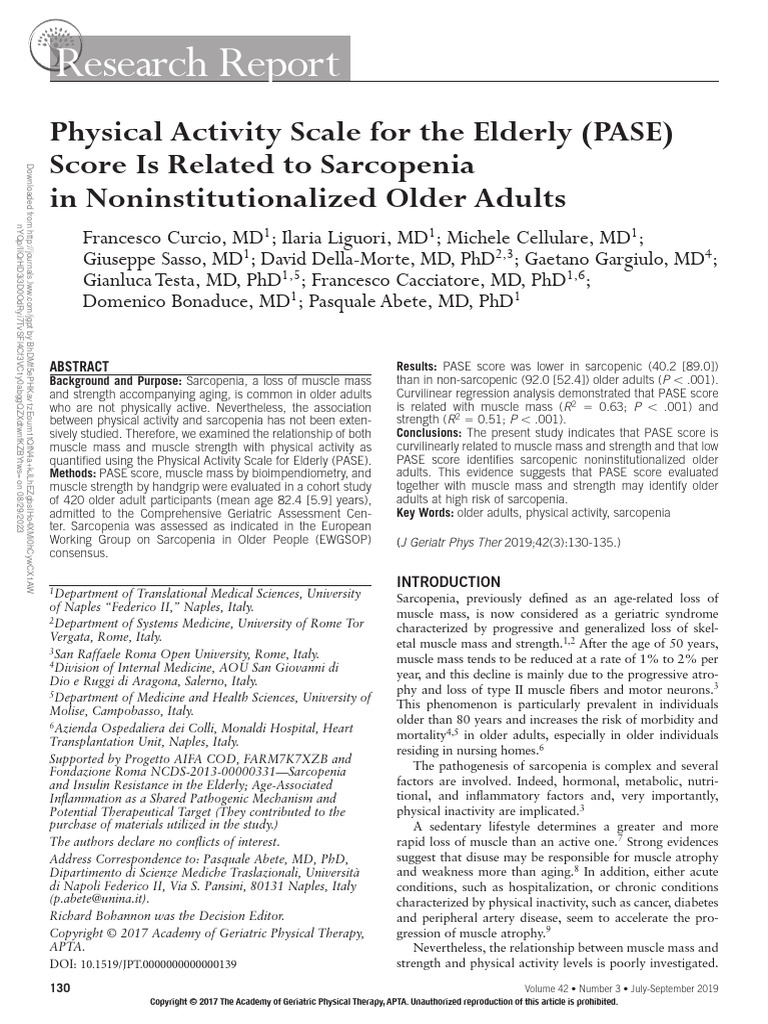 physical_activity_scale_for_the_elderly__pase_.4 | PDF | Body Mass ...