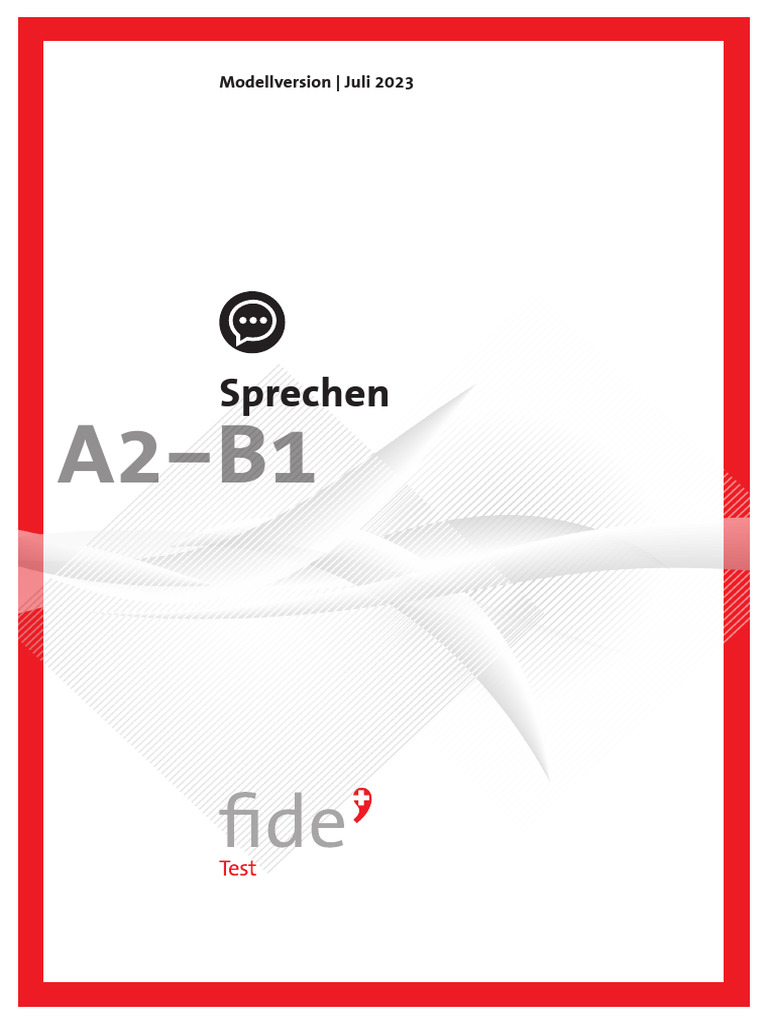 FideDE MV Sprechen A2 B1 | PDF