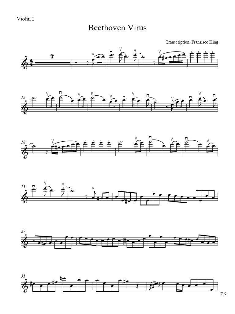 Beethoven Virus - Violin | PDF
